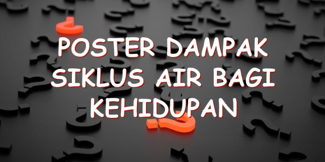 Poster Dampak Siklus Air Bagi Kehidupan | Uspace.id