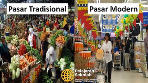 Diagram Venn Antara Pasar Tradisional Dan Pasar Modern Diagr